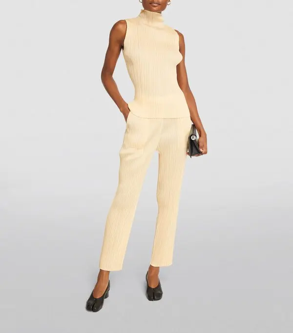 Issey Miyake Pleated Straight Trousers