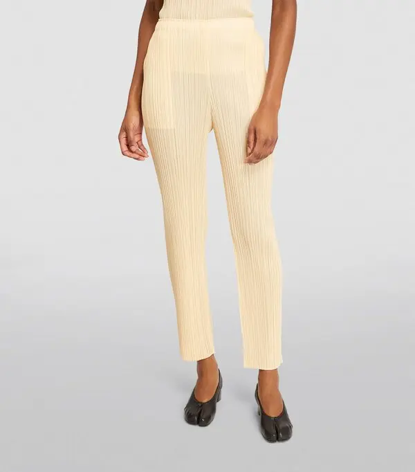 Issey Miyake Pleated Straight Trousers