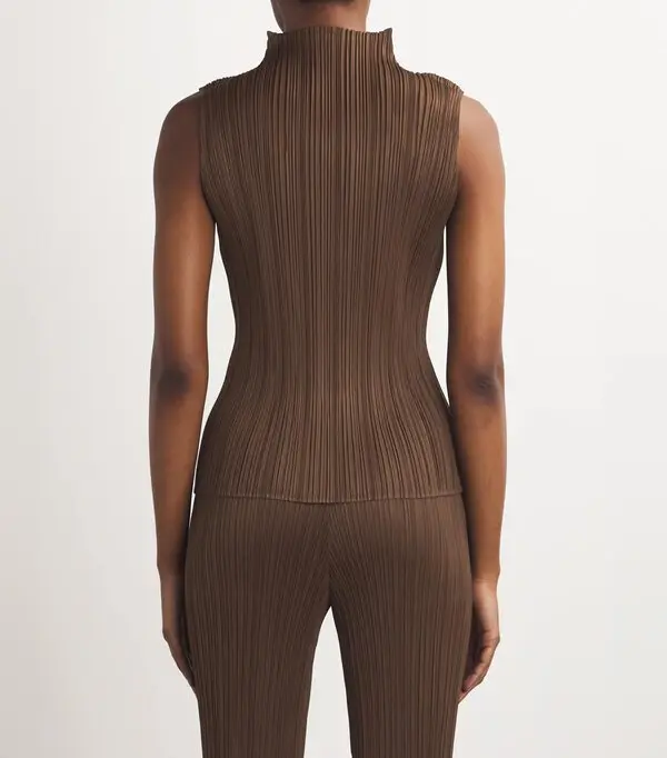 Issey Miyake Basics Tank Top - Brown