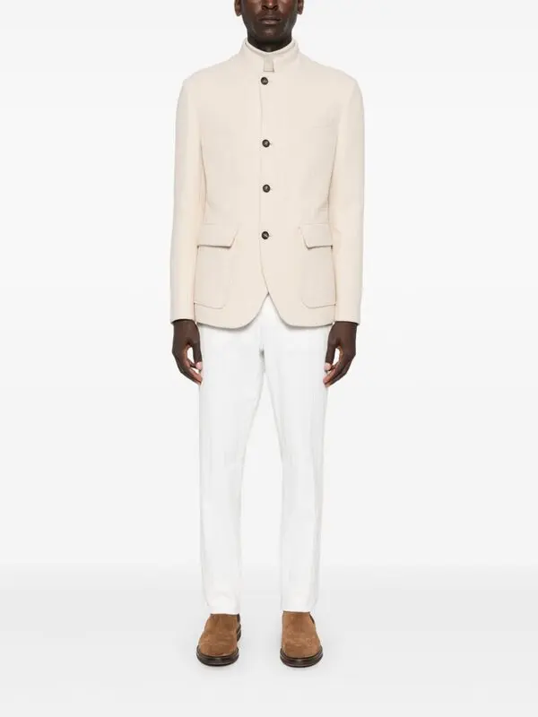 Eleventy Flannel Jacket - Neutrals