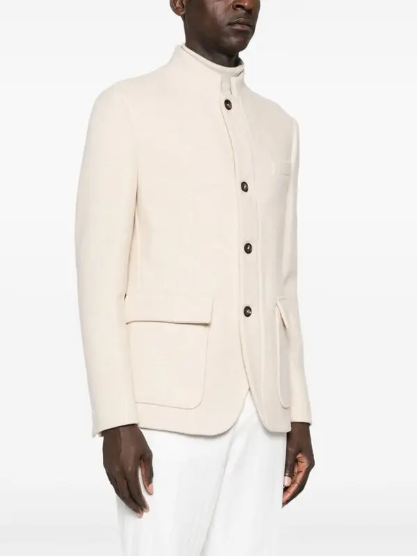 Eleventy Flannel Jacket - Neutrals