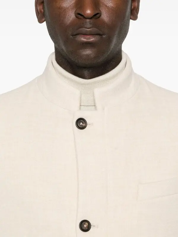 Eleventy Flannel Jacket - Neutrals