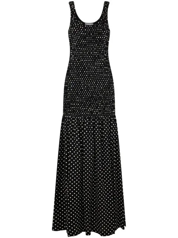 Rabanne Polka-dot Crepe Dress