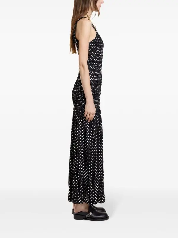 Rabanne Polka-dot Crepe Dress