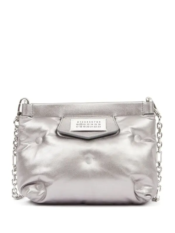 MAISON MARGIELA Mini Glam Slam Clutch - Silver