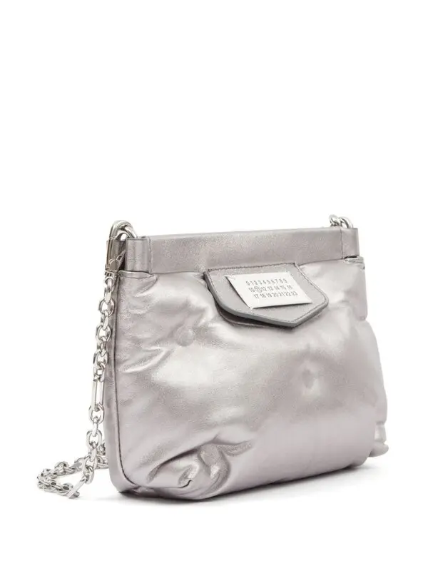MAISON MARGIELA Mini Glam Slam Clutch - Silver