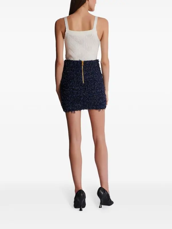 Balmain Tweed Mini Skirt