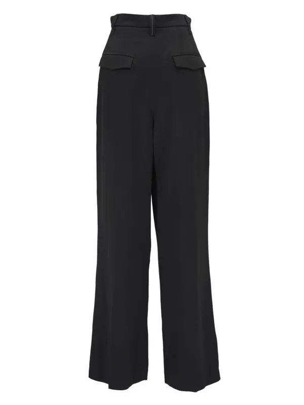 Brunello Cucinelli Wide-leg Trousers - Black