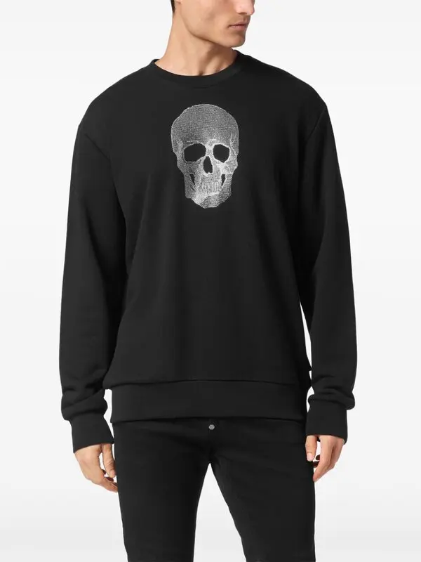Philipp Plein Rhinestone-embellished Skull Sweatshirt