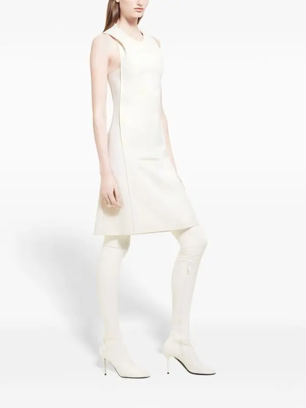 COURREGES Oblique Dress - White