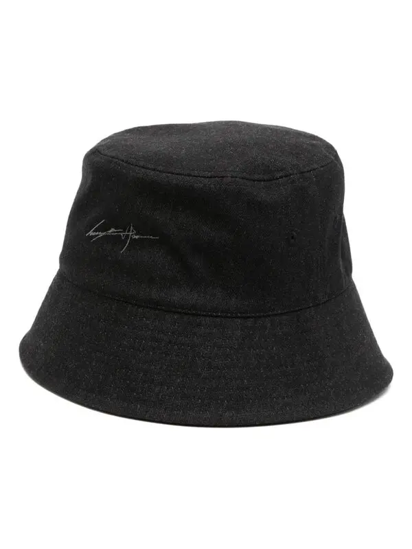 SONGZIO Autograph Denim Bucket Hat - Black