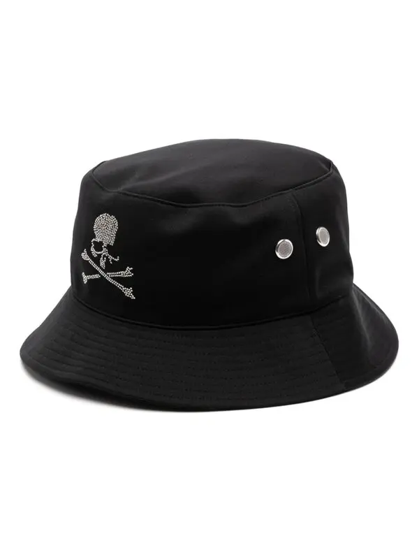 MASTERMIND WORLD Logo Print Bucket Hat - Black