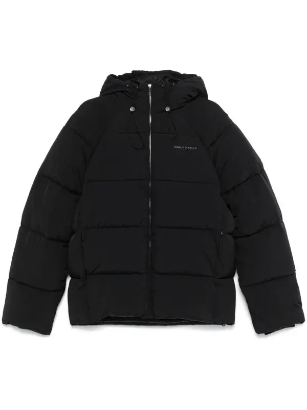 DAILY PAPER Logo-print Padded Jacket - Black