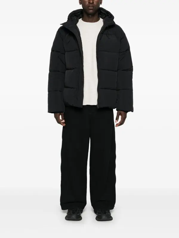 DAILY PAPER Logo-print Padded Jacket - Black