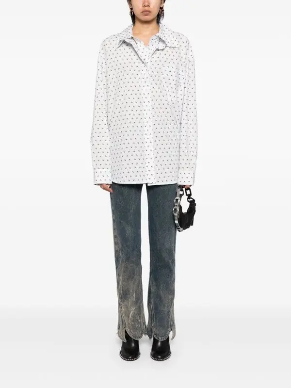 PUSHBUTTON All-over Graphic Print Shirt