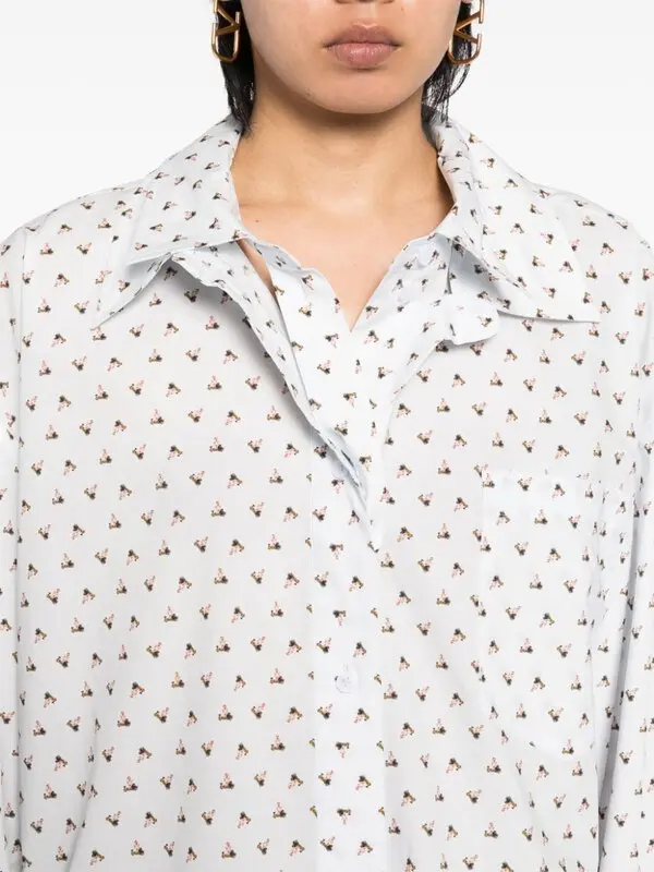 PUSHBUTTON All-over Graphic Print Shirt