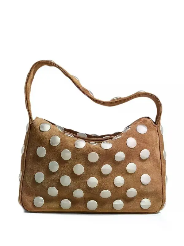 Khaite Small Elena Studded Bag - Brown