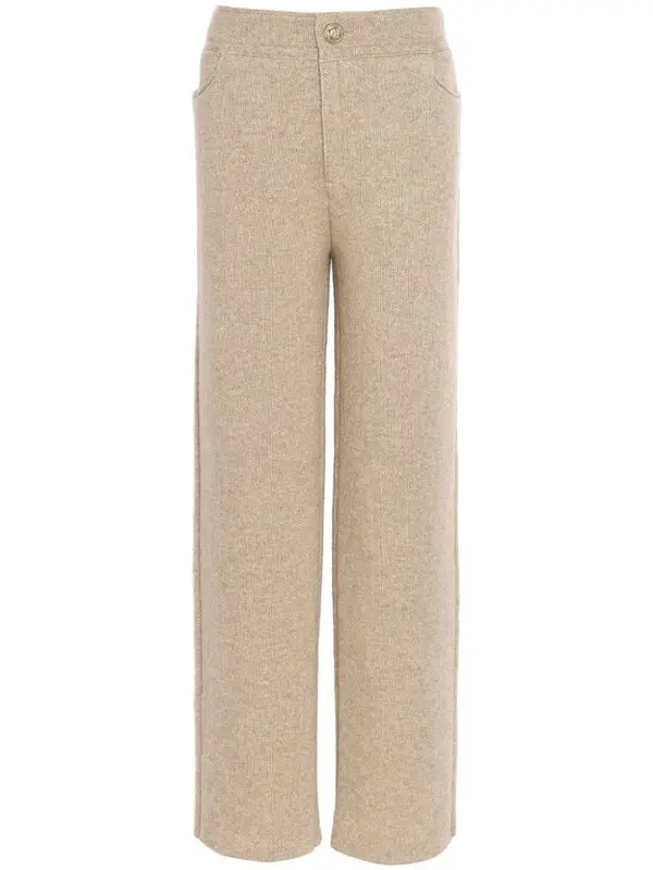 BARRIE Cashmere-blend Trousers - Neutrals