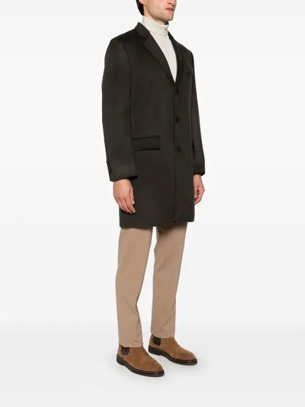 Brioni Textured Wool-blend Coat