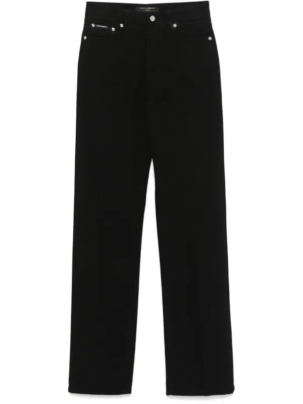Dolce & Gabbana Straight-Leg Jeans - Black - 30% Off | Editorialist