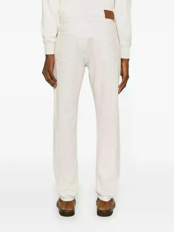 Brunello Cucinelli Logo-embroidered Jeans