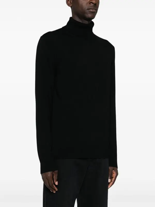 Michael Kors Merino Wool Turtleneck Sweater - Black