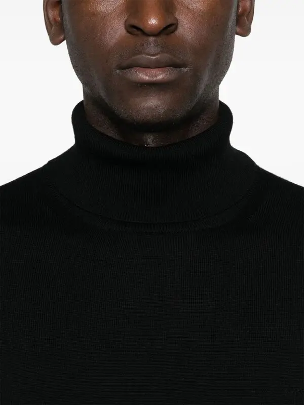 Michael Kors Merino Wool Turtleneck Sweater - Black