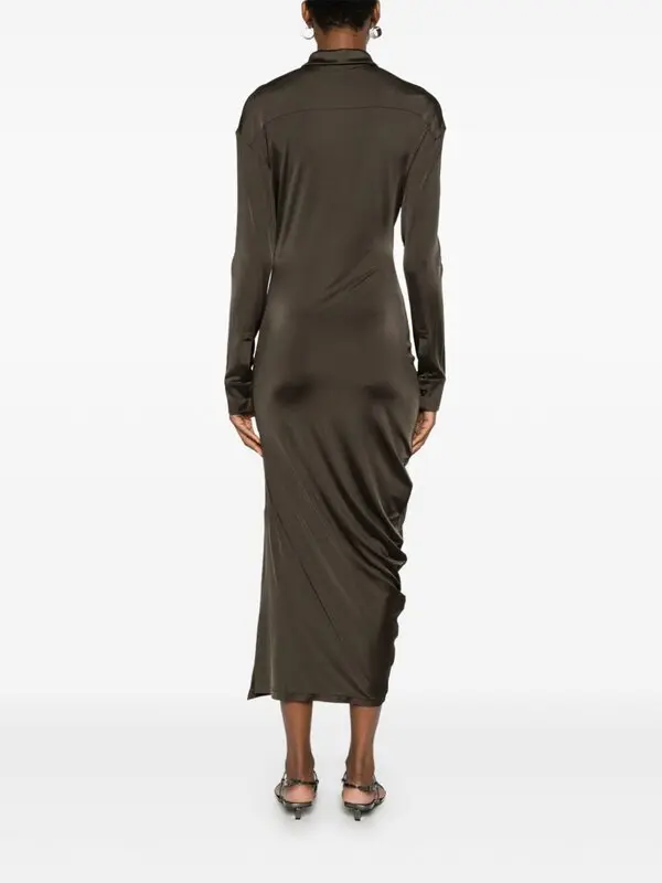 Alexander McQueen Stretch-jersey Shirt Midi Dress