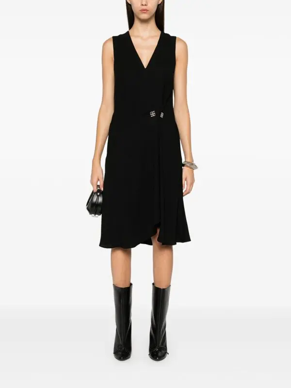 Givenchy 4g-motif Crepe Midi Dress