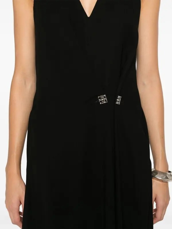 Givenchy 4g-motif Crepe Midi Dress