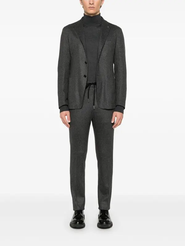 Tagliatore Miles Roll Neck Sweater - Grey