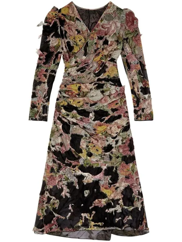DIESEL® D-arany Floral Dress - Black