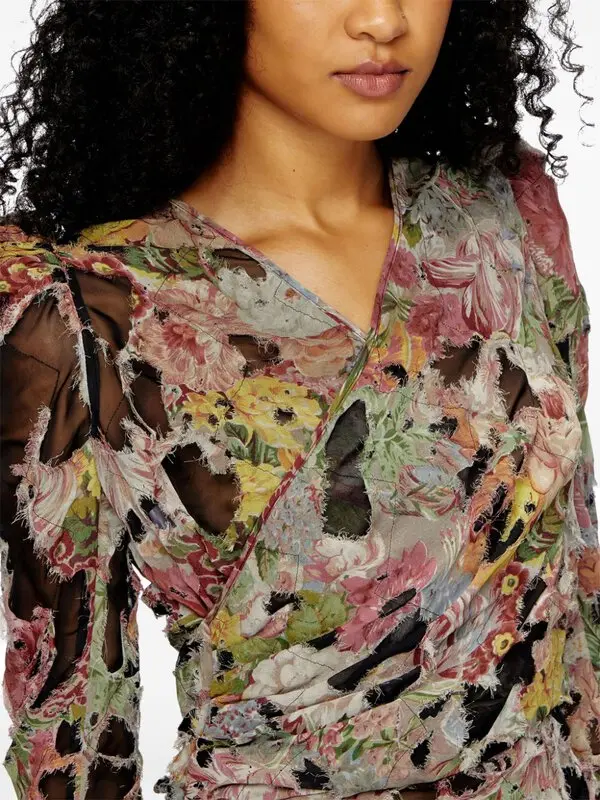 DIESEL® D-arany Floral Dress - Black