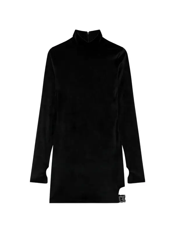 Gcds Velvet Mini Dress