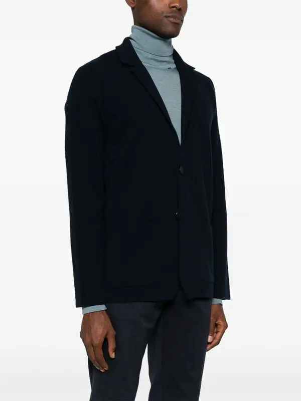 ROBERTO COLLINA Knitted Blazer - Blue