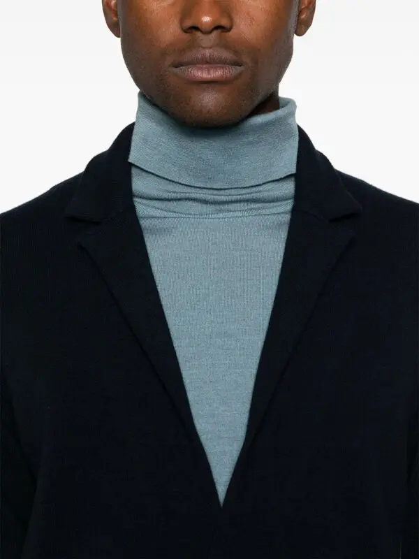ROBERTO COLLINA Knitted Blazer - Blue