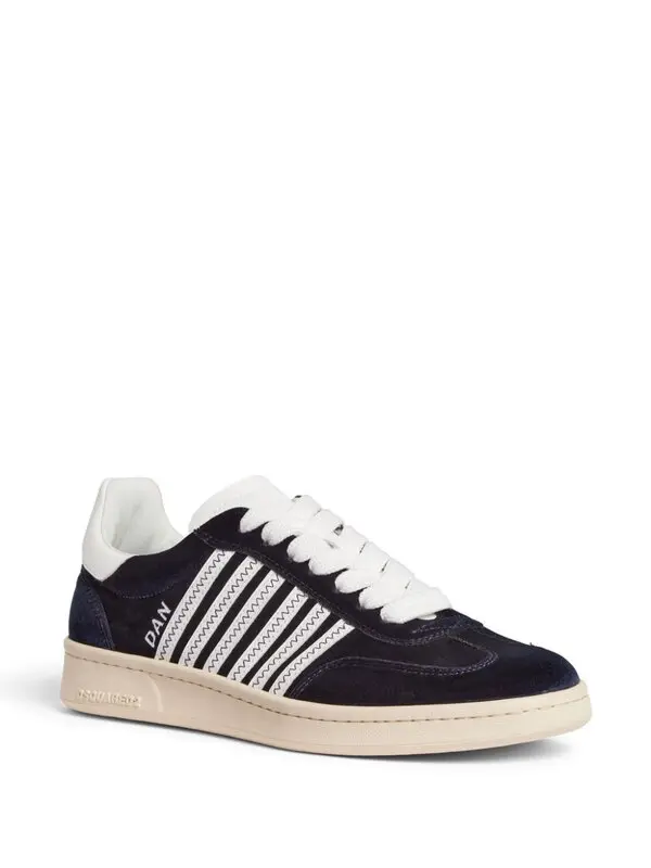 Dsquared2 Boxer Velvet Low-top Sneakers - Blue