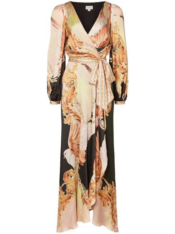 TEMPERLEY LONDON Graphic-print Maxi Wrap Dress
