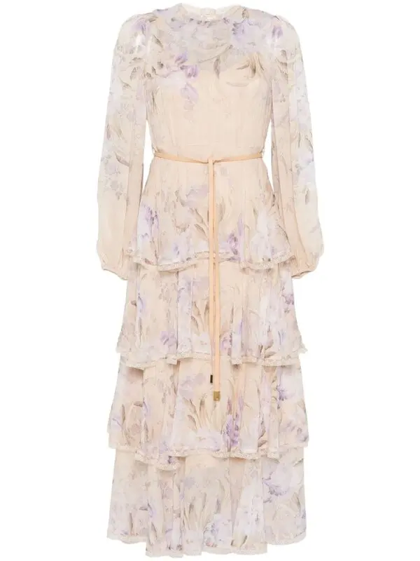 Zimmermann Eden Lace Edge Midi Dress