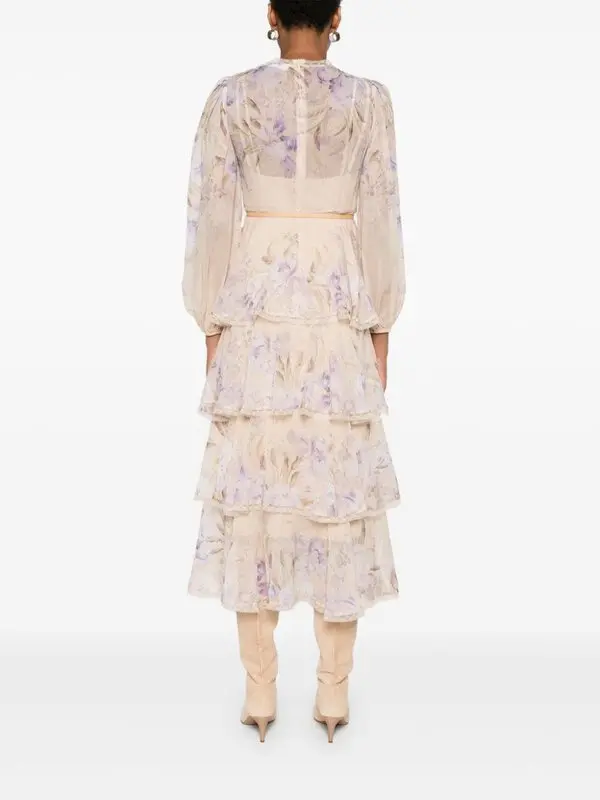 Zimmermann Eden Lace Edge Midi Dress