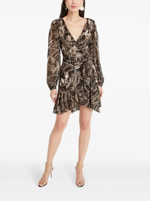 TEMPERLEY LONDON Silvana Mini Dress - Black