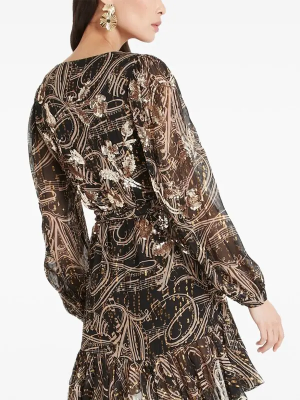 TEMPERLEY LONDON Silvana Mini Dress - Black