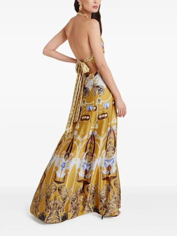 TEMPERLEY LONDON Graphic-print Maxi Dress