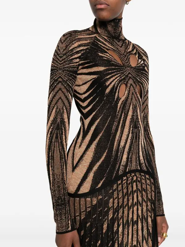 Roberto Cavalli Cut-out Detail Long Dress