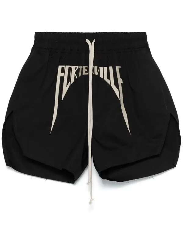 Rick Owens Motif-embroidered Track Shorts