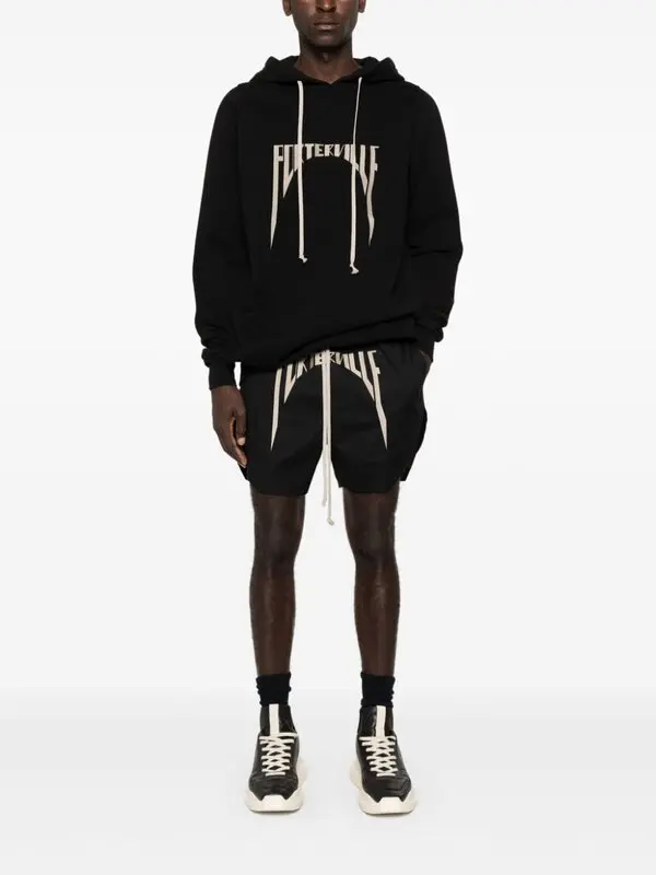 Rick Owens Motif-embroidered Track Shorts