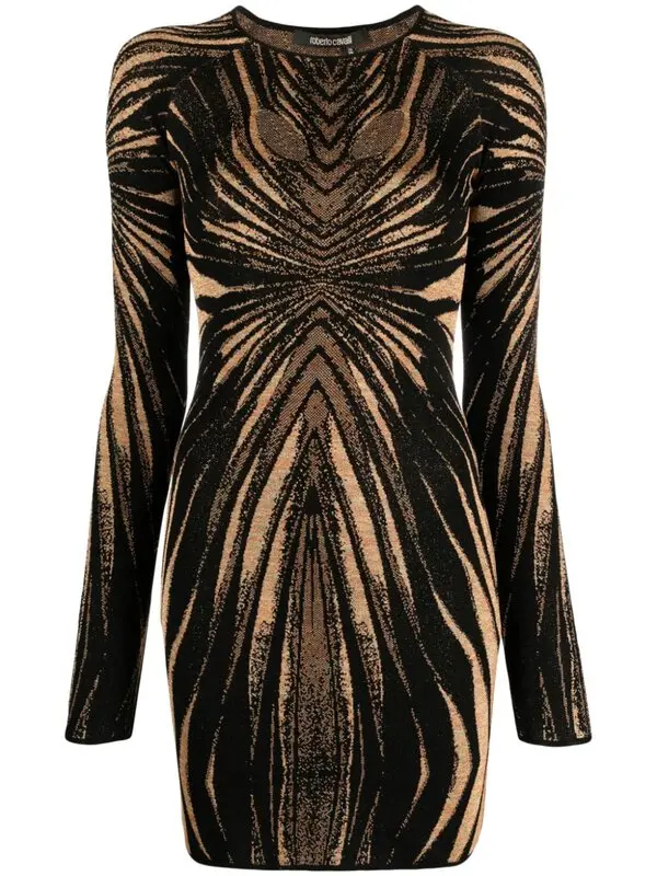 Roberto Cavalli Graphic Print Mini Dress