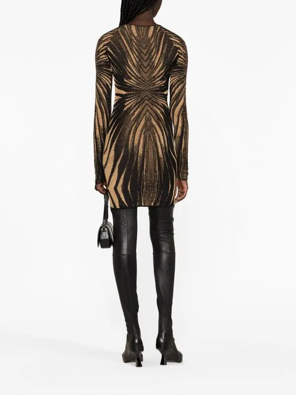 Roberto Cavalli Graphic Print Mini Dress