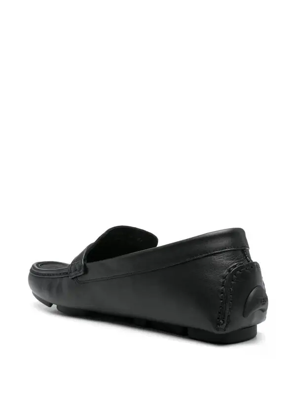 Fendi Ff Jacquard Loafers - Black