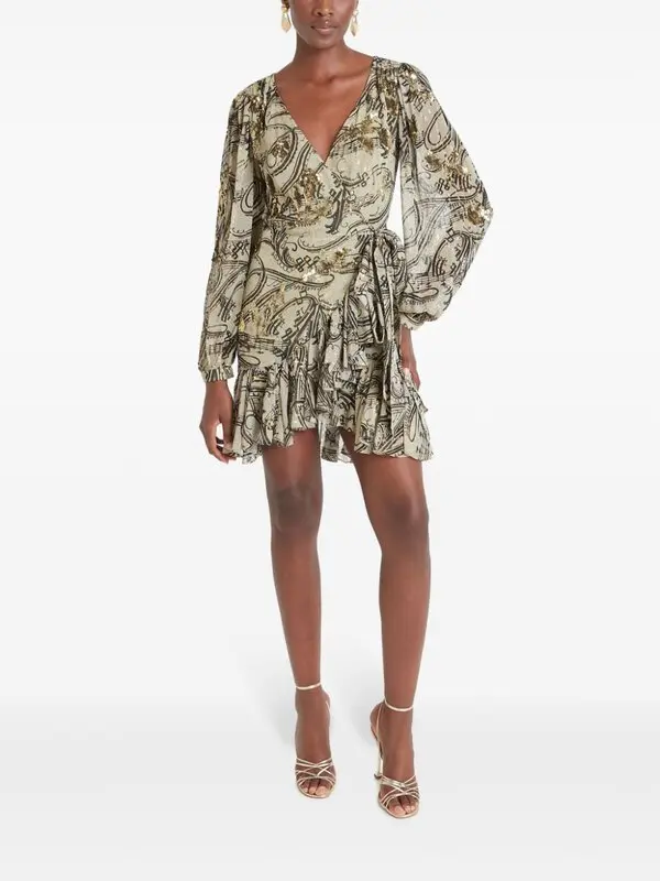 TEMPERLEY LONDON Silvana Mini Dress - Green